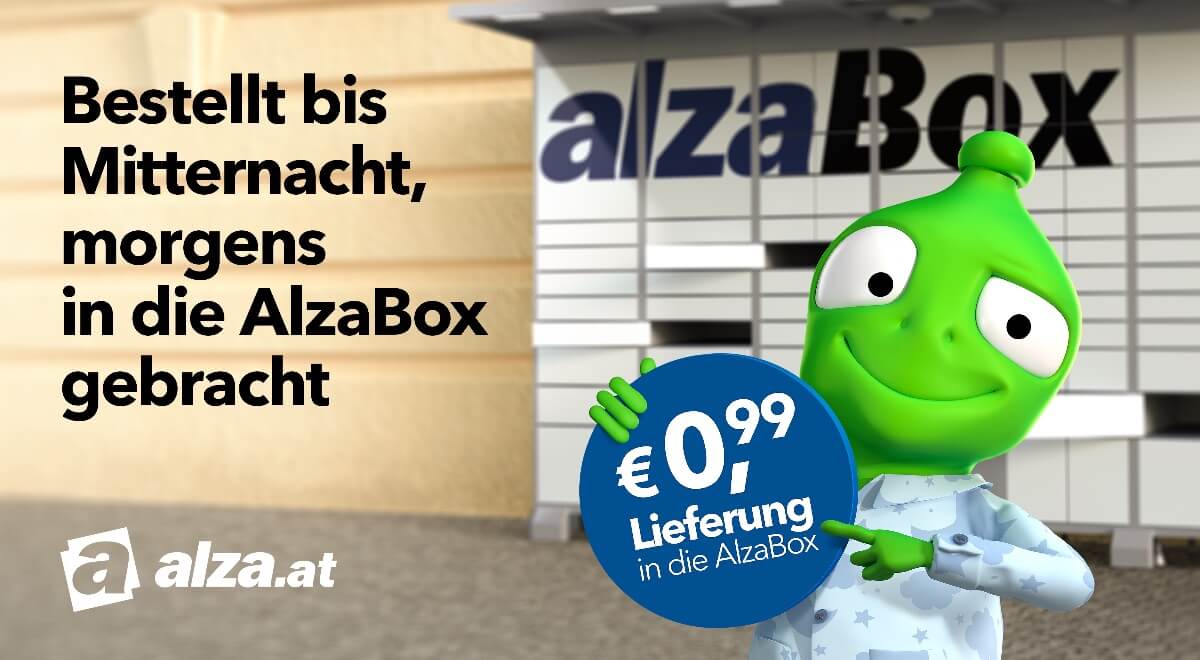 Alza.at-Service: „Bestellt bis Mitternacht, morgens in die AlzaBox ...